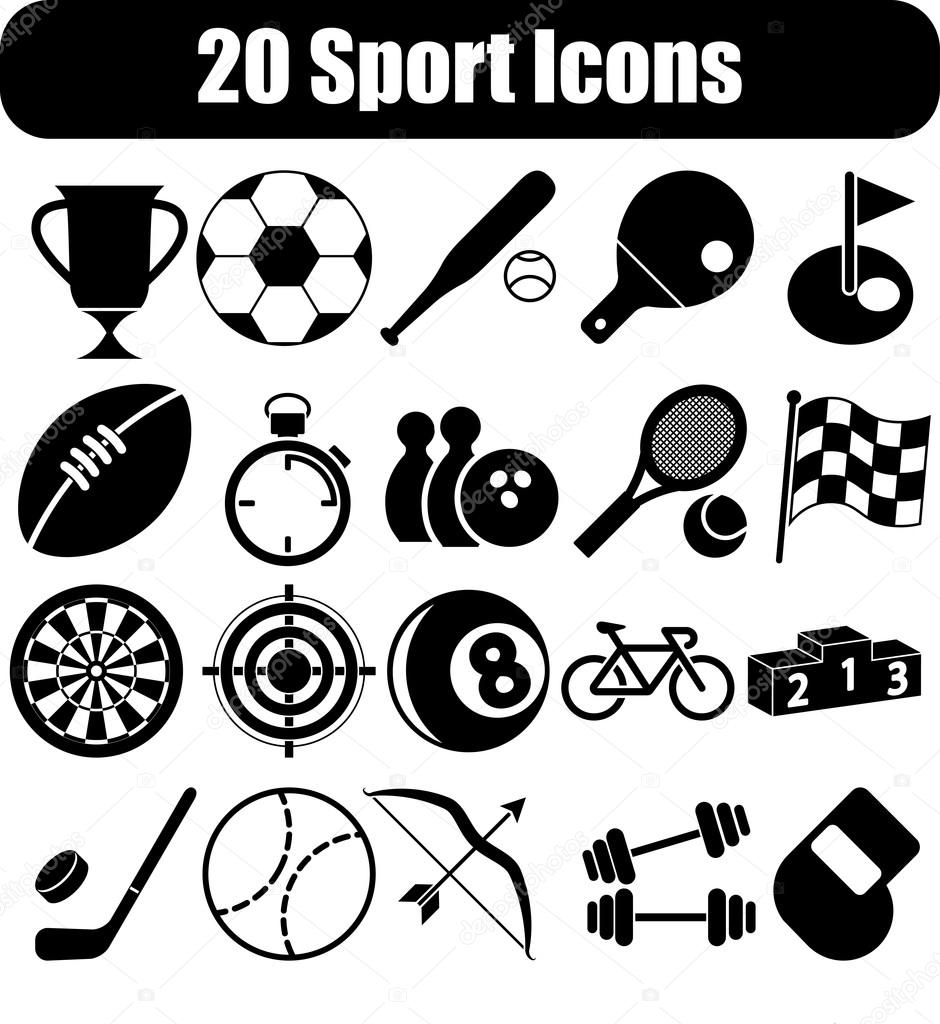 Sports Icons — Stock Vector © Pixelalex #23757305 Sports Icons — Stock Vector © Pixelalex #23757305