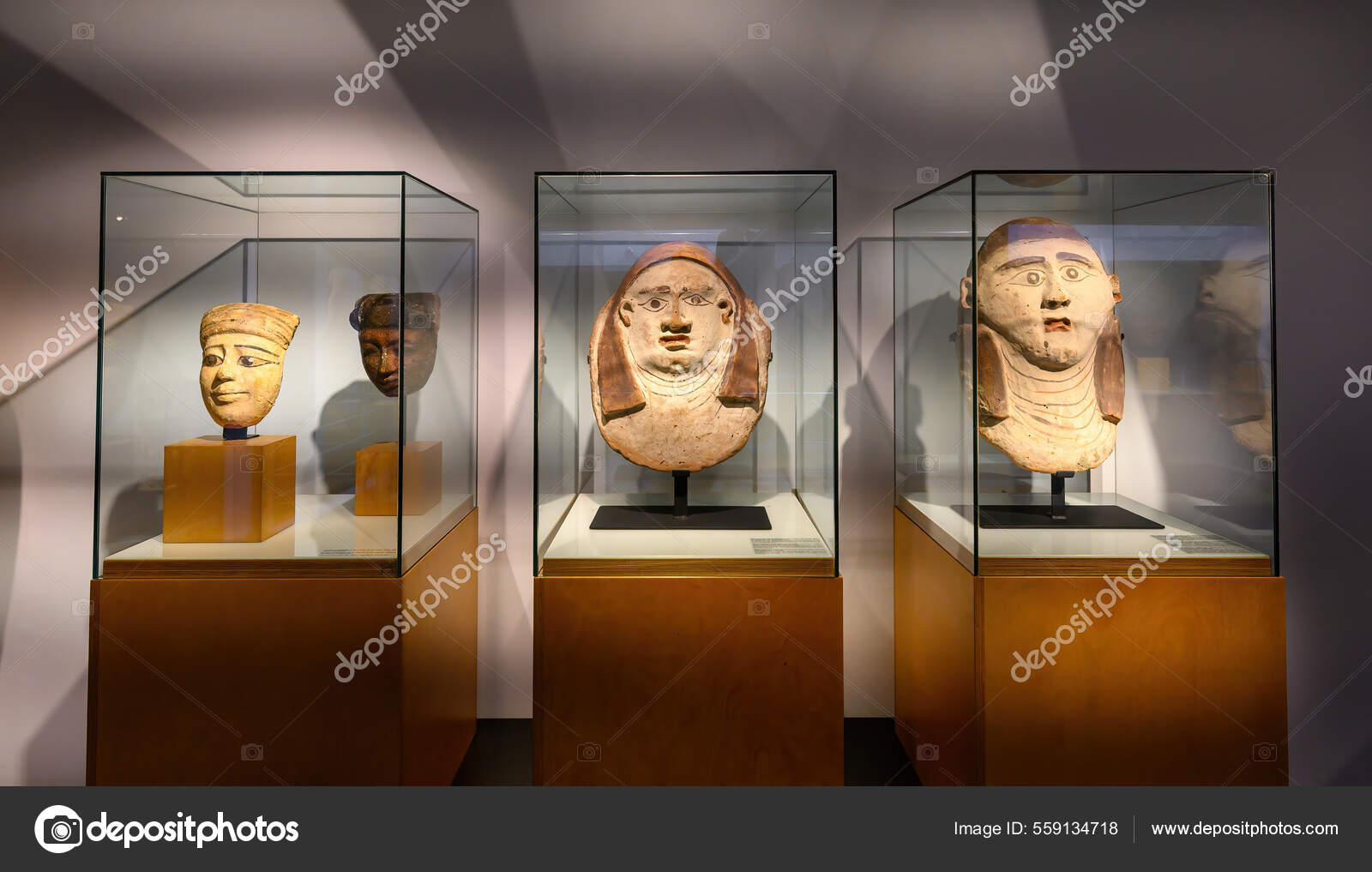 Artifacts Museum Ancient Egypt Culture Barcelona Spain Stock Photo by ...