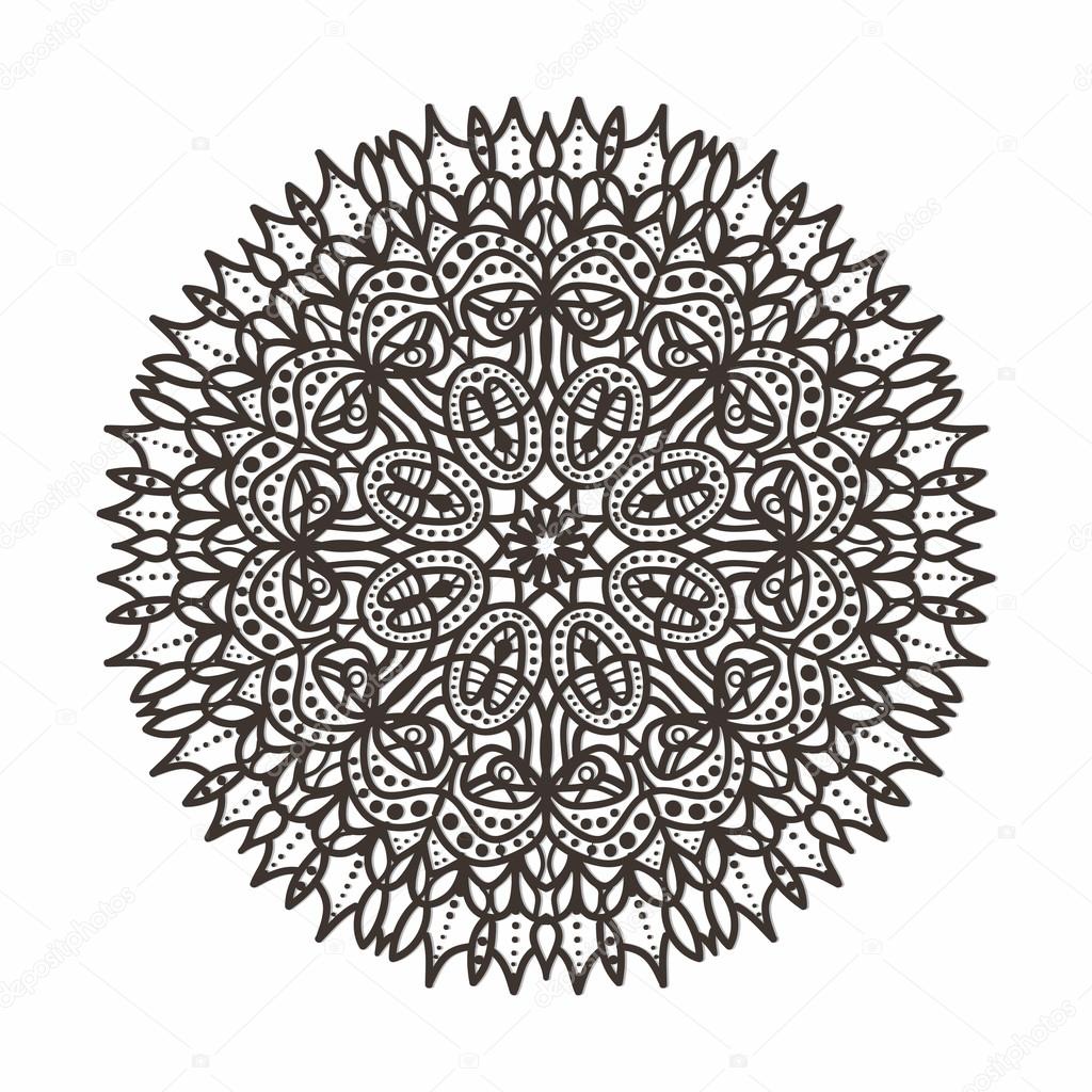 Circular lace pattern Stock Vector by ©natbasil 33920009