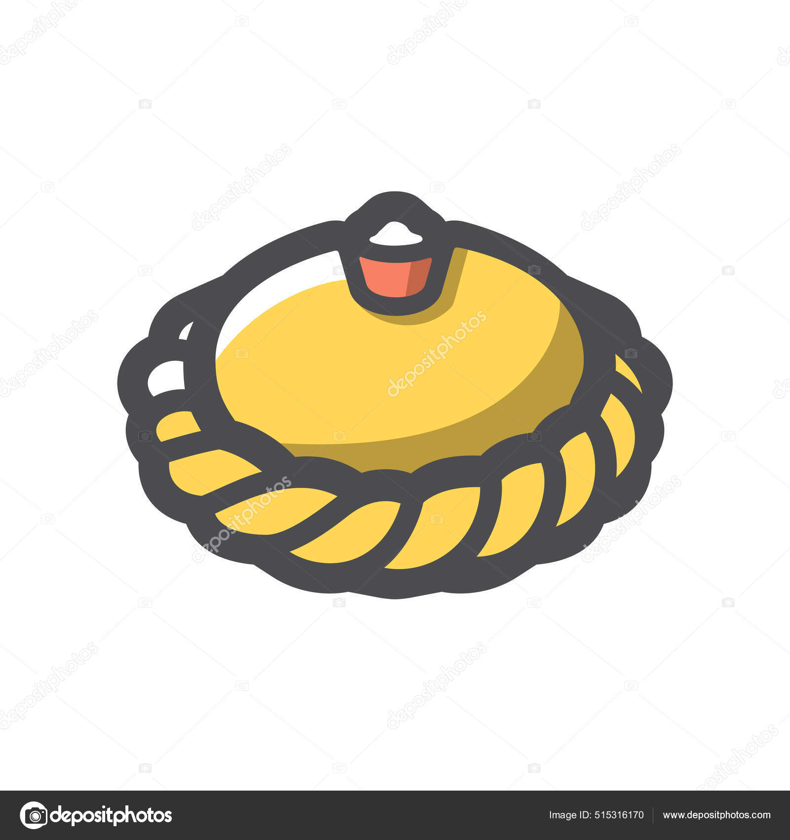 Bread salt loaf Vector icon Cartoon illustration Stock Vector by ...