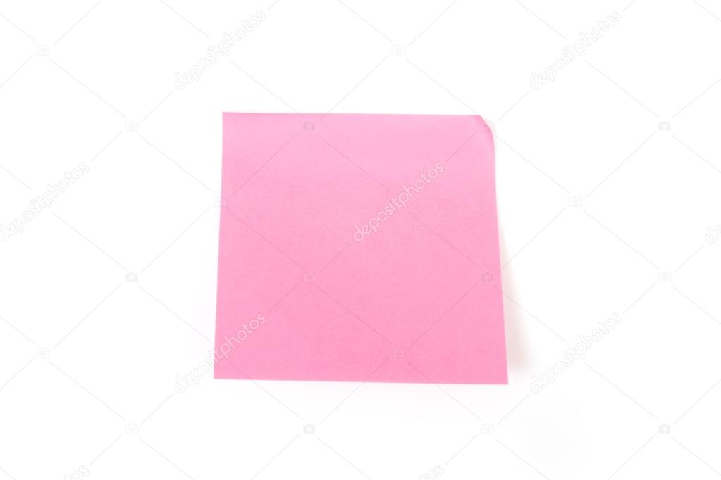 A pink note — Stock Photo © west1 #17206879