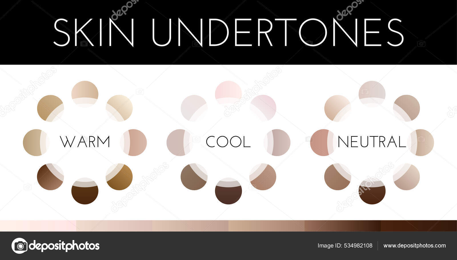 Gradient Skin Color Swatches Stock Vector Image by ©AngelaCini #534982108