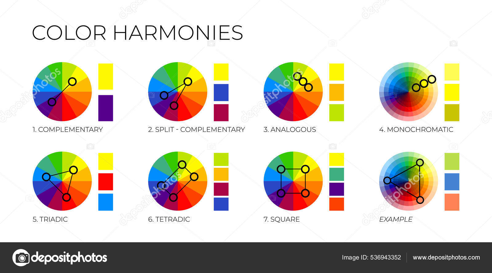 Color Wheel Split Complementary Colors