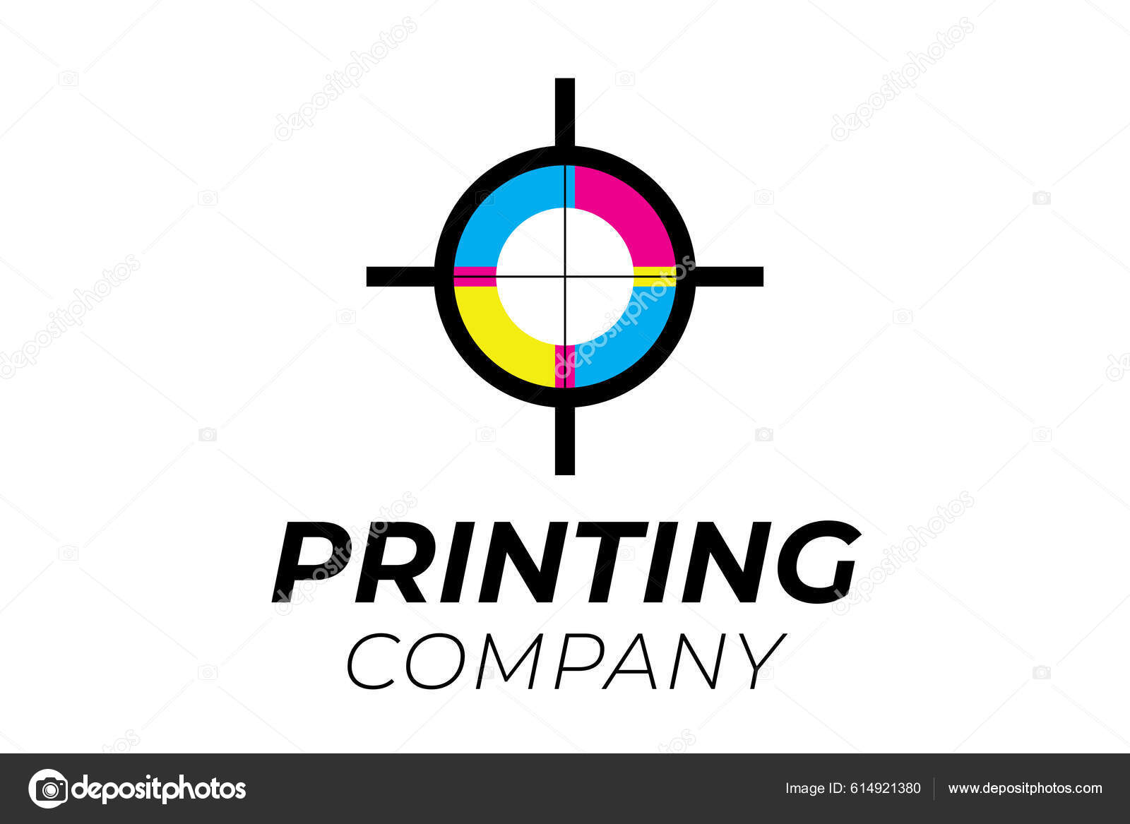 Cross Printing Company Logo Cmyk Colors Stock Vector by ©AngelaCini ...