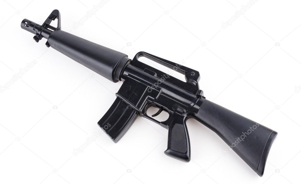 Black plastic gun Stock Photo by ©mrsiraphol 39921487