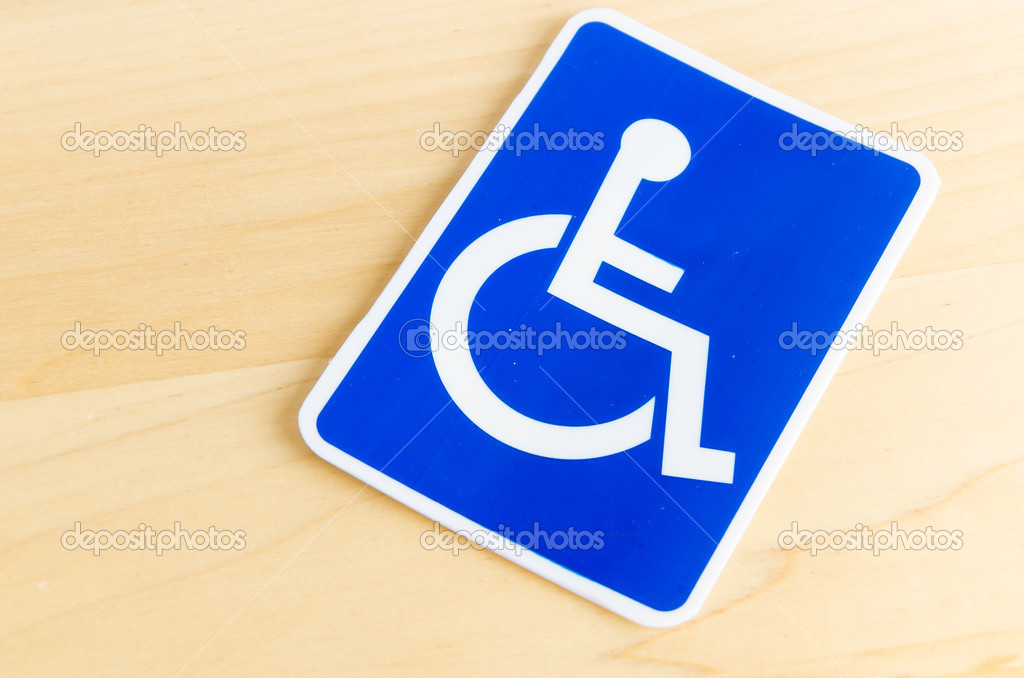 Cripple sign — Stock Photo © mrsiraphol #41403343