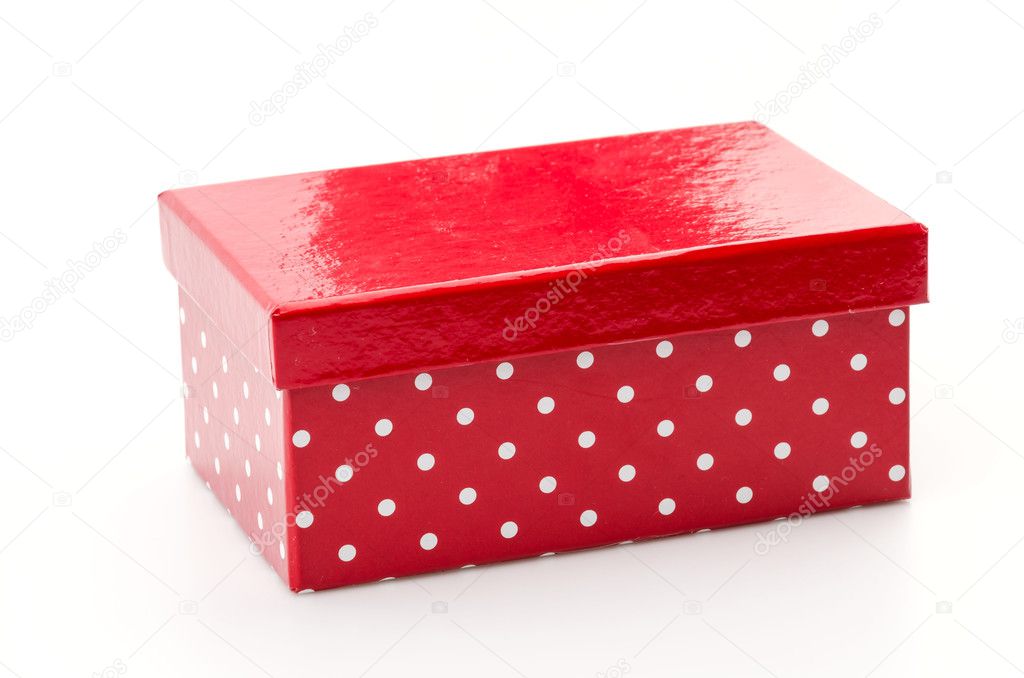 Red box isolated white background — Stock Photo © mrsiraphol #43912175
