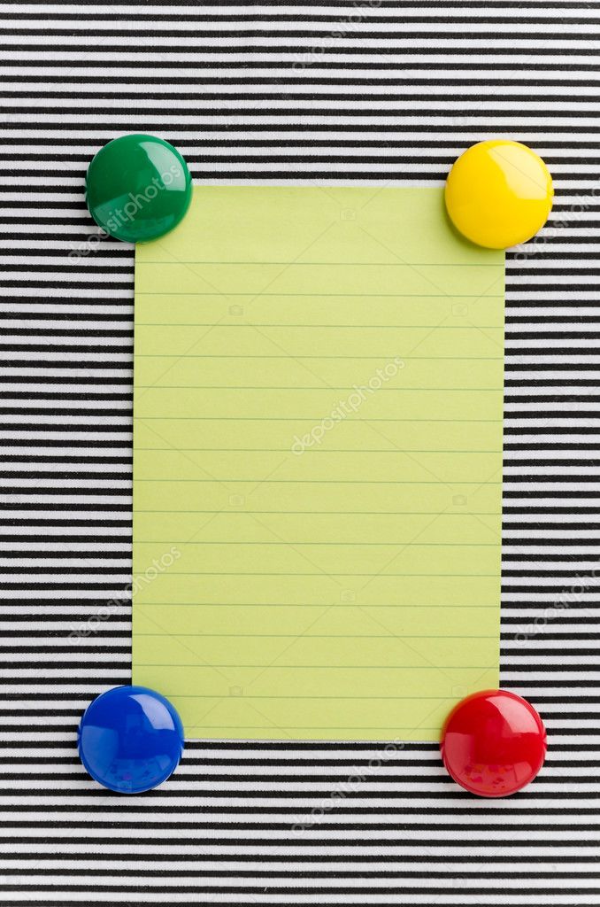 Magnet paper note — Stock Photo © mrsiraphol #45035267