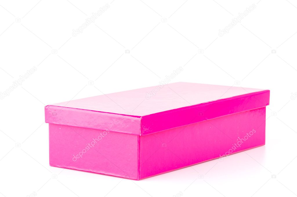 Pink box isolated white background Stock Photo by ©mrsiraphol 45037879