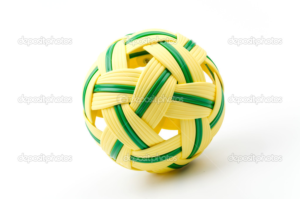 Rattan ball isolated white background Stock Photo by ©mrsiraphol 46143853