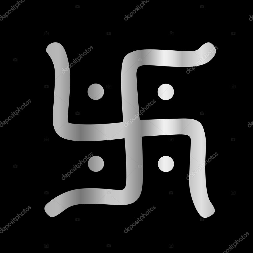 Svastika symbolen för jainismen religion — Stock Vektor © sanayamirza ...