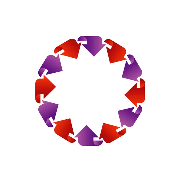 Circular text box with colorful arrows Stock Vector Image by ©shawlin ...