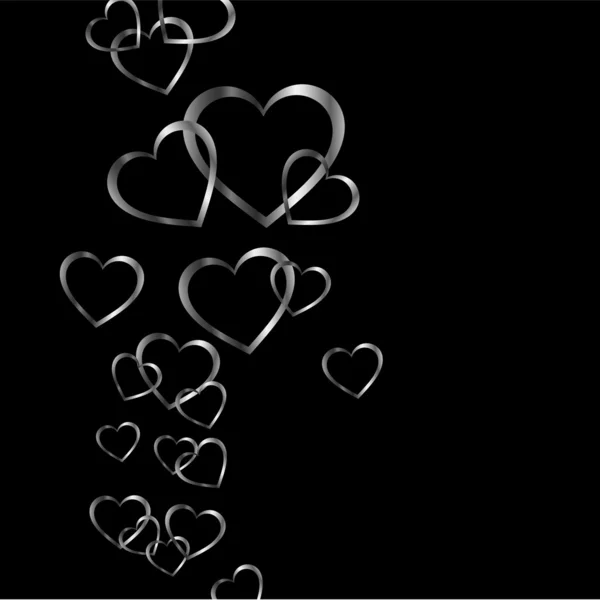 Floating Blue hearts background — Stock Vector © shawlin #43618445