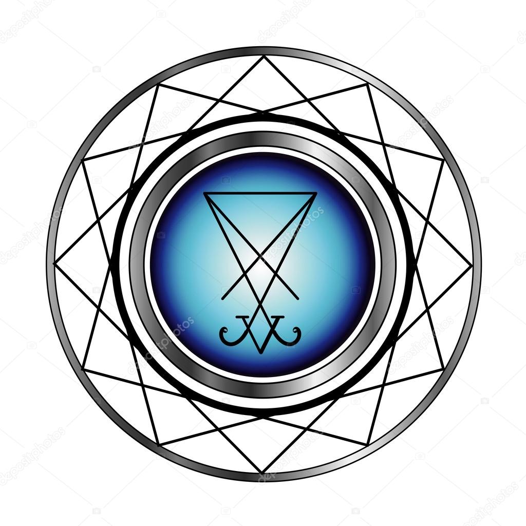 Sigil Of Lucifer - Icono religioso para el satanismo Vector de stock ...