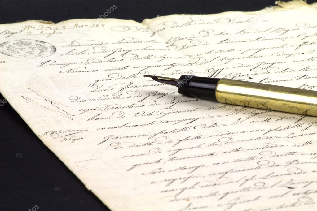 Old hand written document Stock Photo by ©Faradia01 15786501