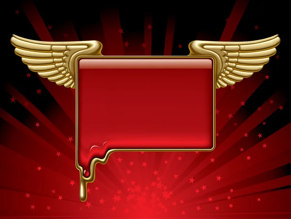 Gold shield with wings Stock Vector by ©maystra 17378007