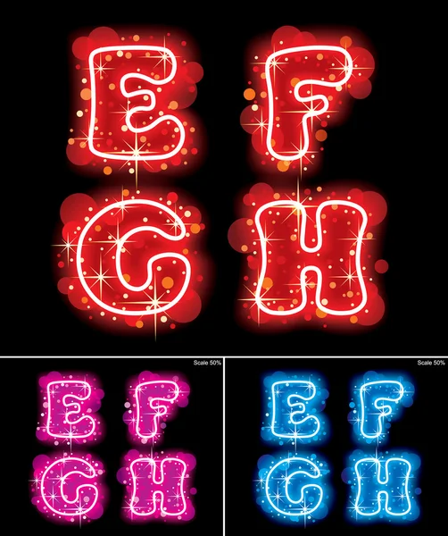 Gold and diamond alphabet letters — Stock Vector © maystra #26607191