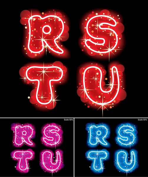 Gold and diamond alphabet letters — Stock Vector © maystra #26607191