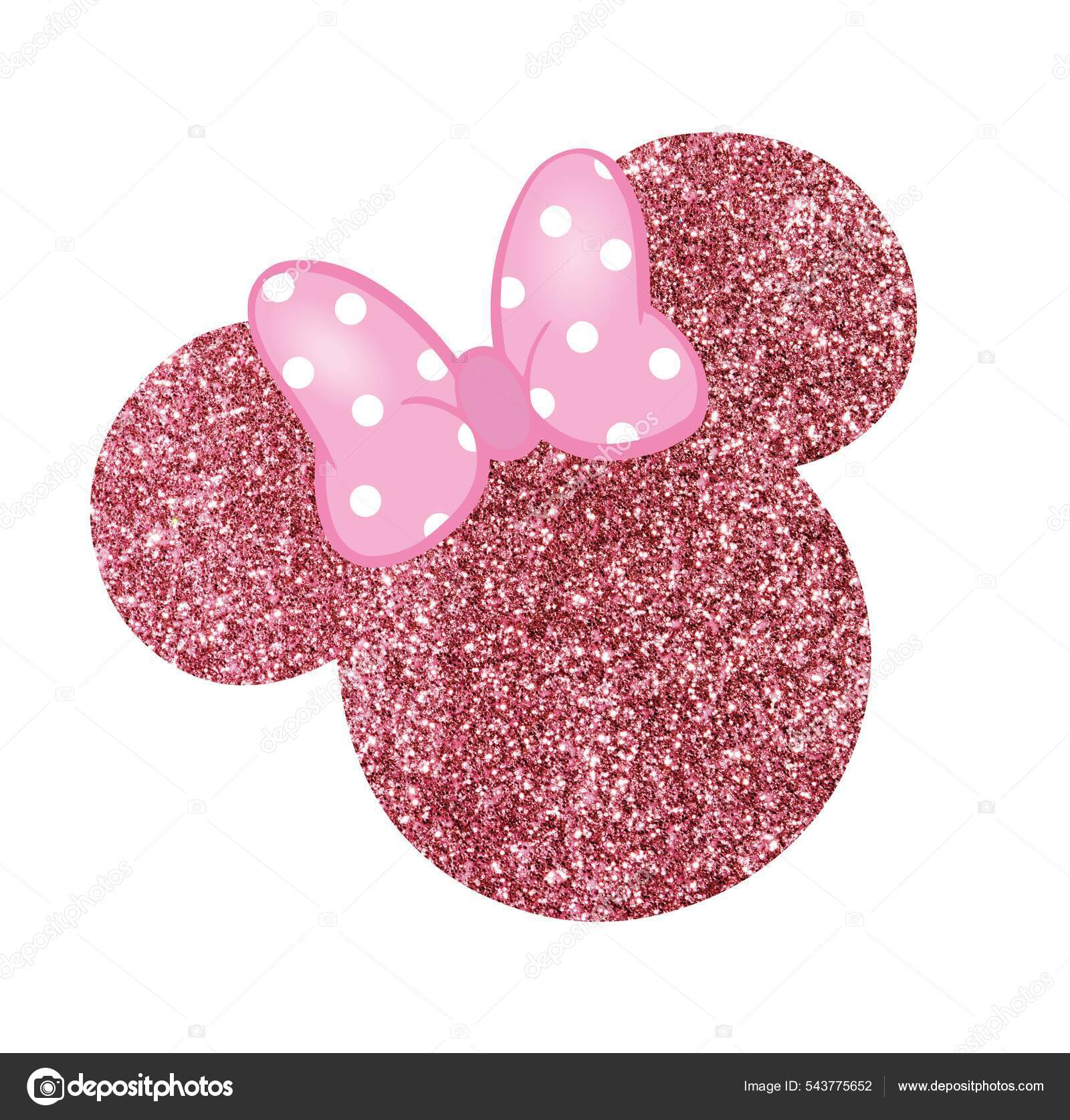 Minnie Mouse Red Glitter Head Pink Bow – Stock Editorial Photo © sladom ...