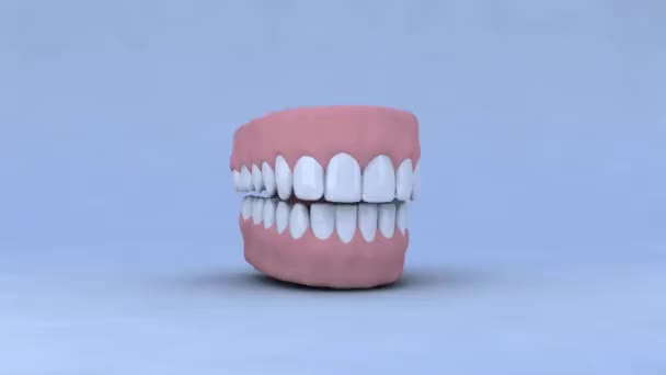 Dentures Rotating Pink Plate Stock Video Footage by ©wernerimages ...