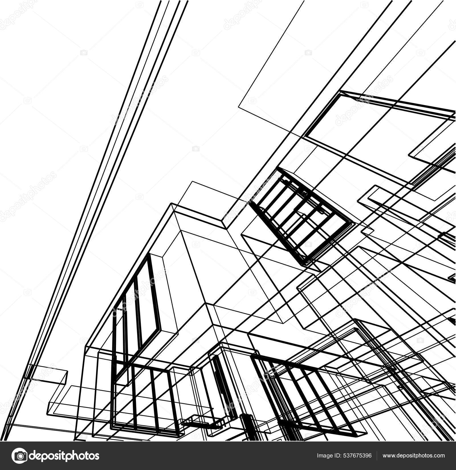 Architectural Art Vector Illustration Stock Vector by ©YuriyA 537675396