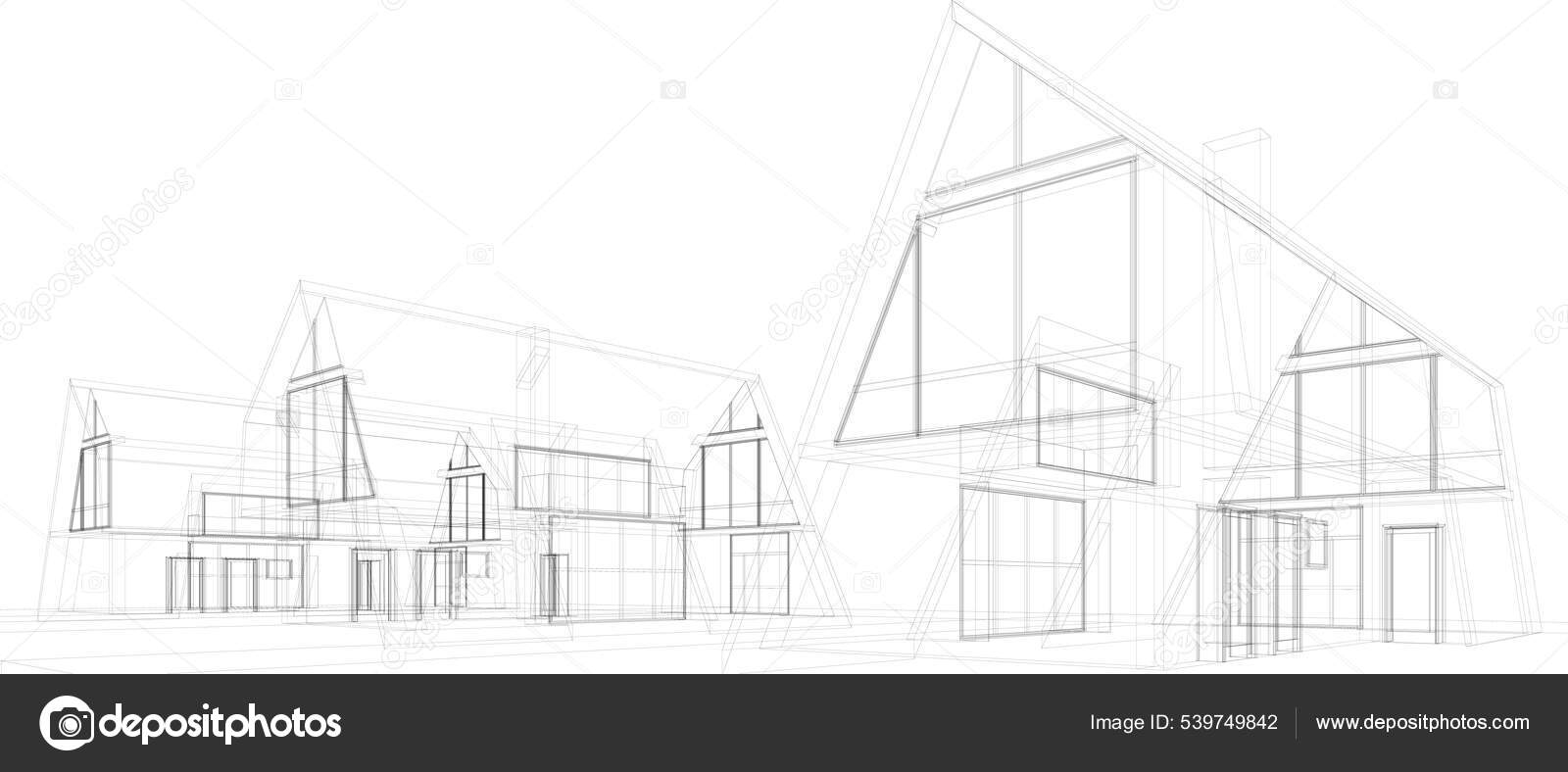 Architectural Art Vector Illustration Stock Vector by ©YuriyA 539749842