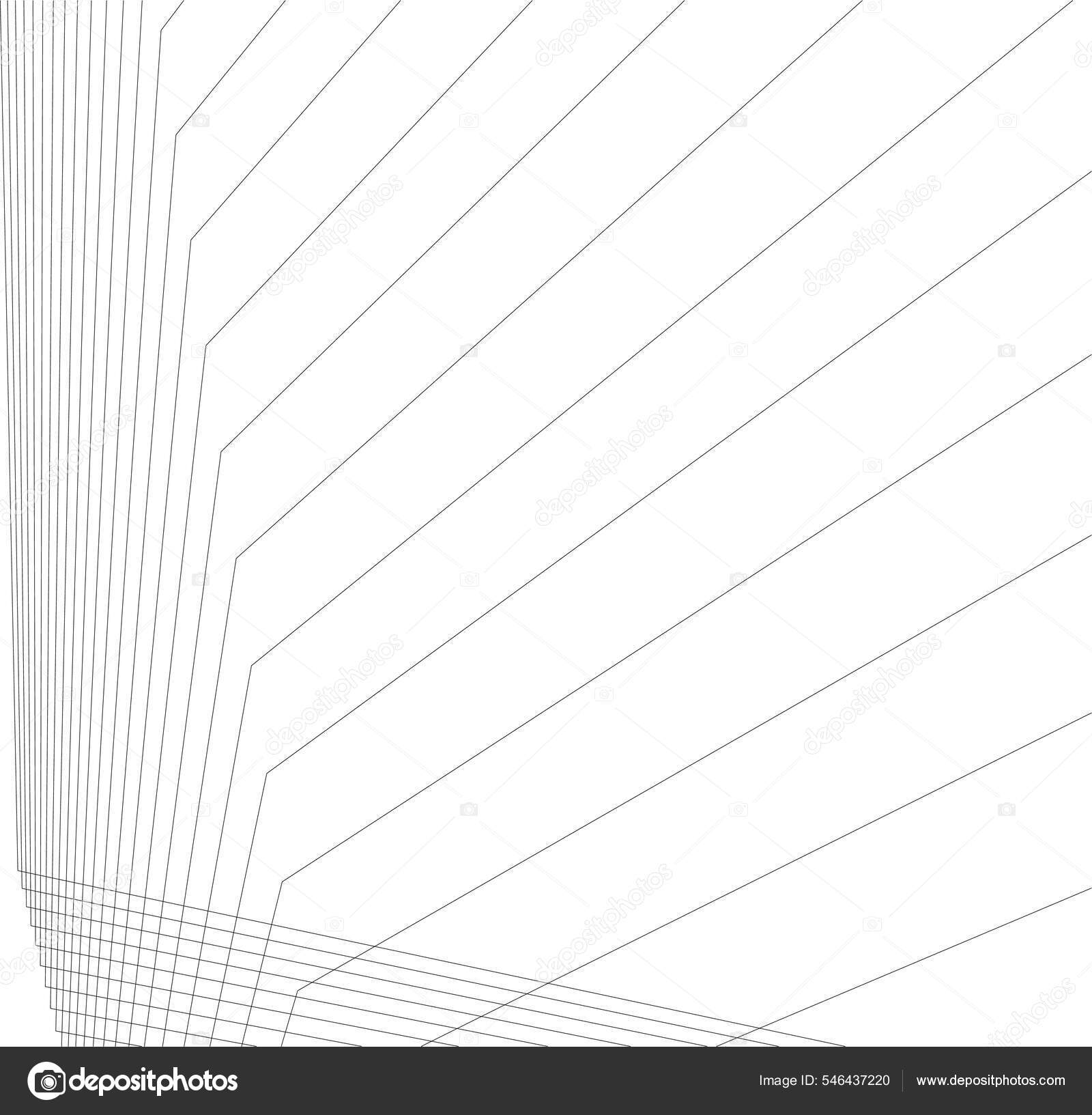 Architectural Wallpaper Design Digital Concept Background Stock Vector ...