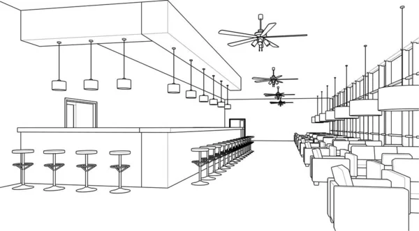 Simple Restaurant Drawing