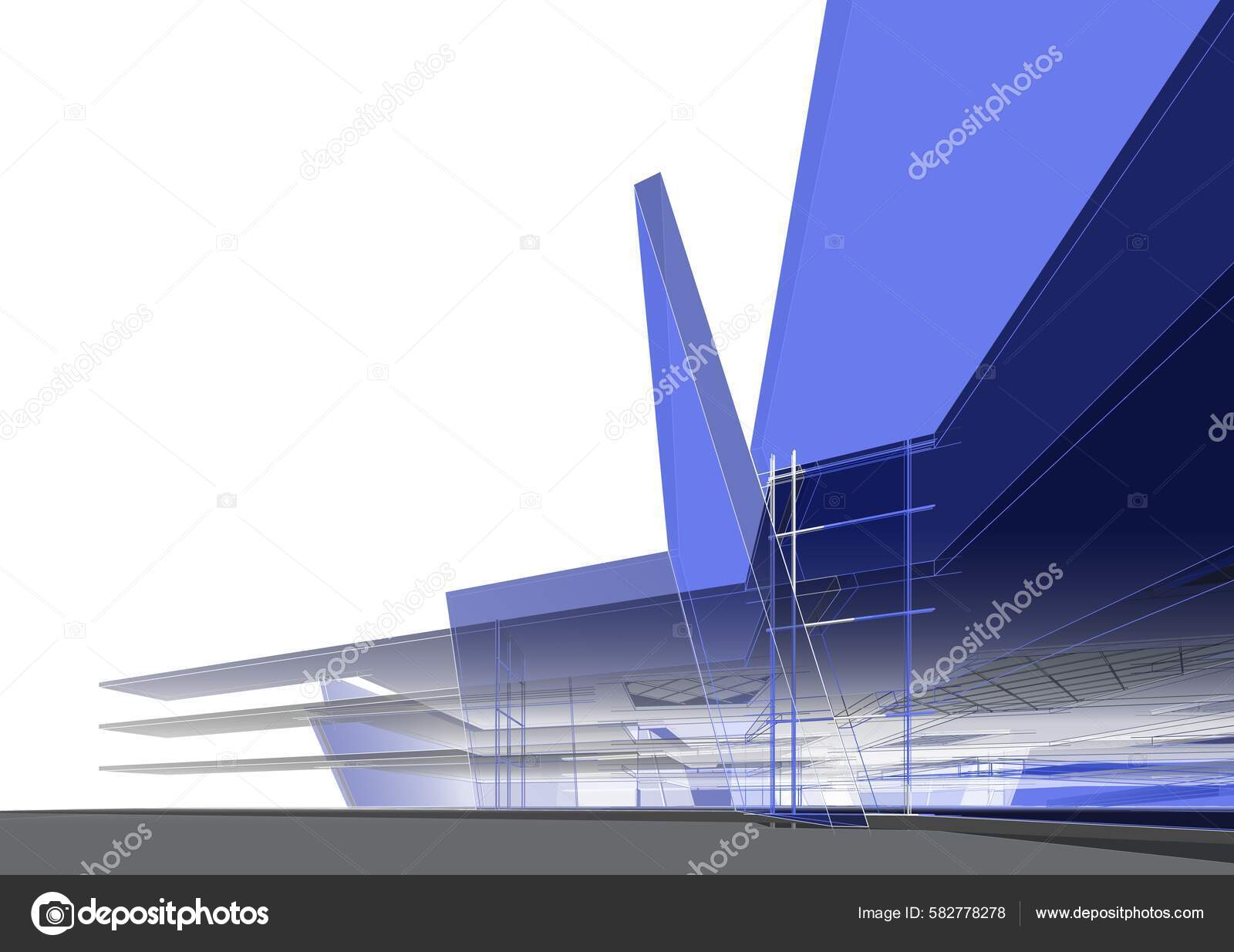 Abstract Architectural Wallpaper Design Digital Concept Background ...