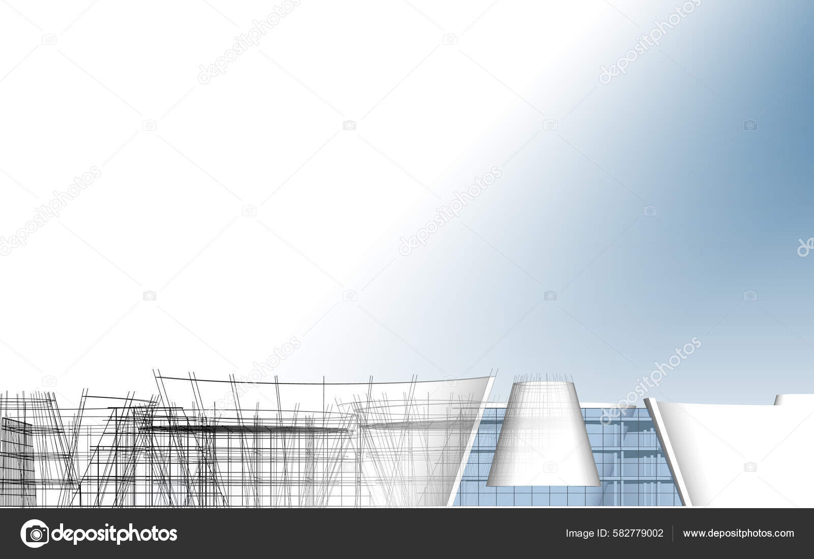 Abstract Architectural Wallpaper Design Digital Concept Background ...