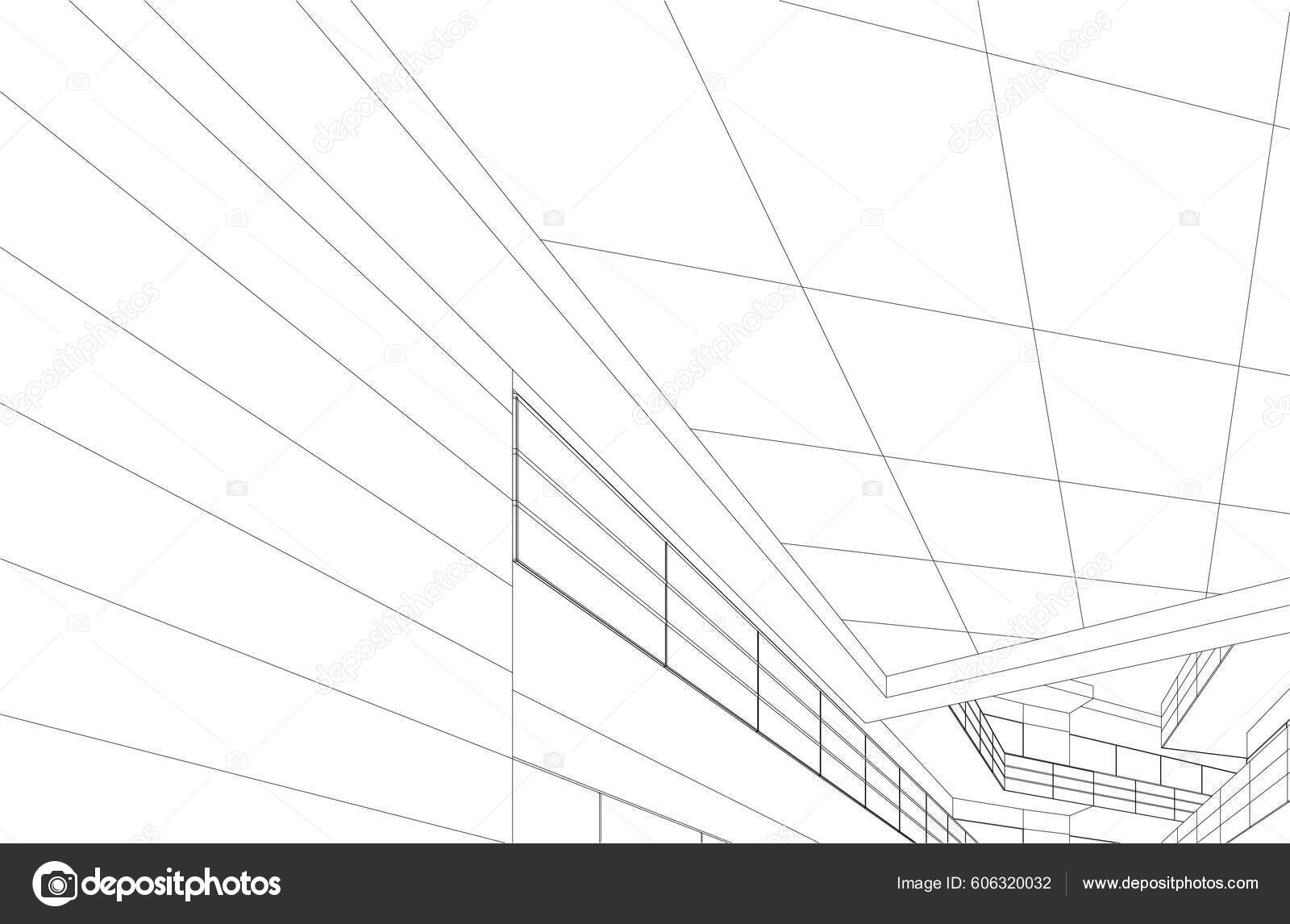 Illustration Lined Architecture Buildings Stock Vector by ©YuriyA 606320032