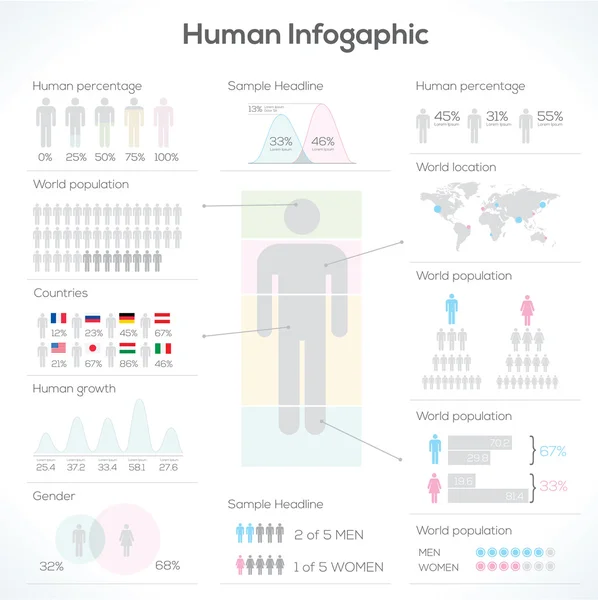 Human body with organs infographics Stock Vector Image by ©AntunHirsman ...