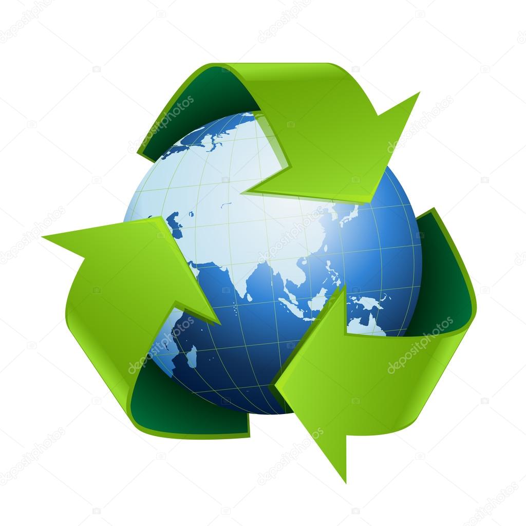 Mundo Reciclar globo Vector de stock #18669359 de ©mereutaadi