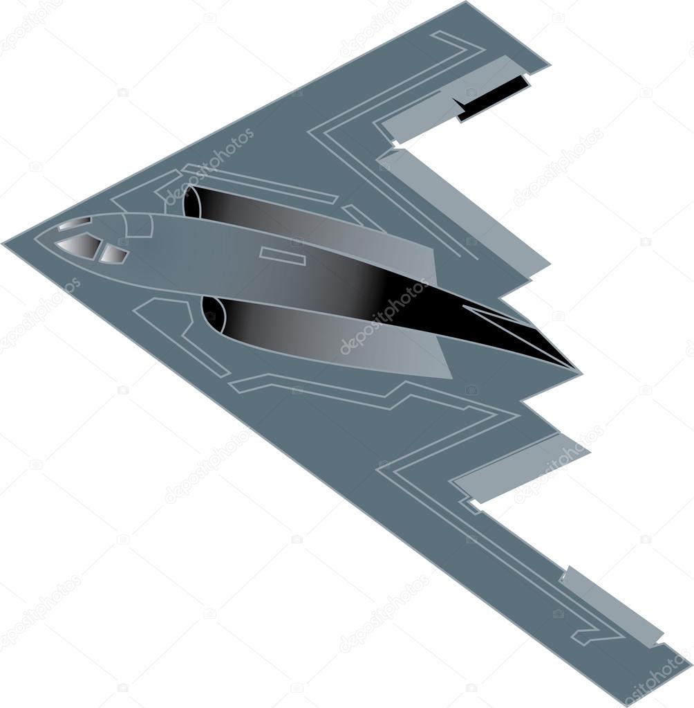 Stealth B2 Spirit Bomber aircraft Stock Vector by ©ClipArtGuy 17237151