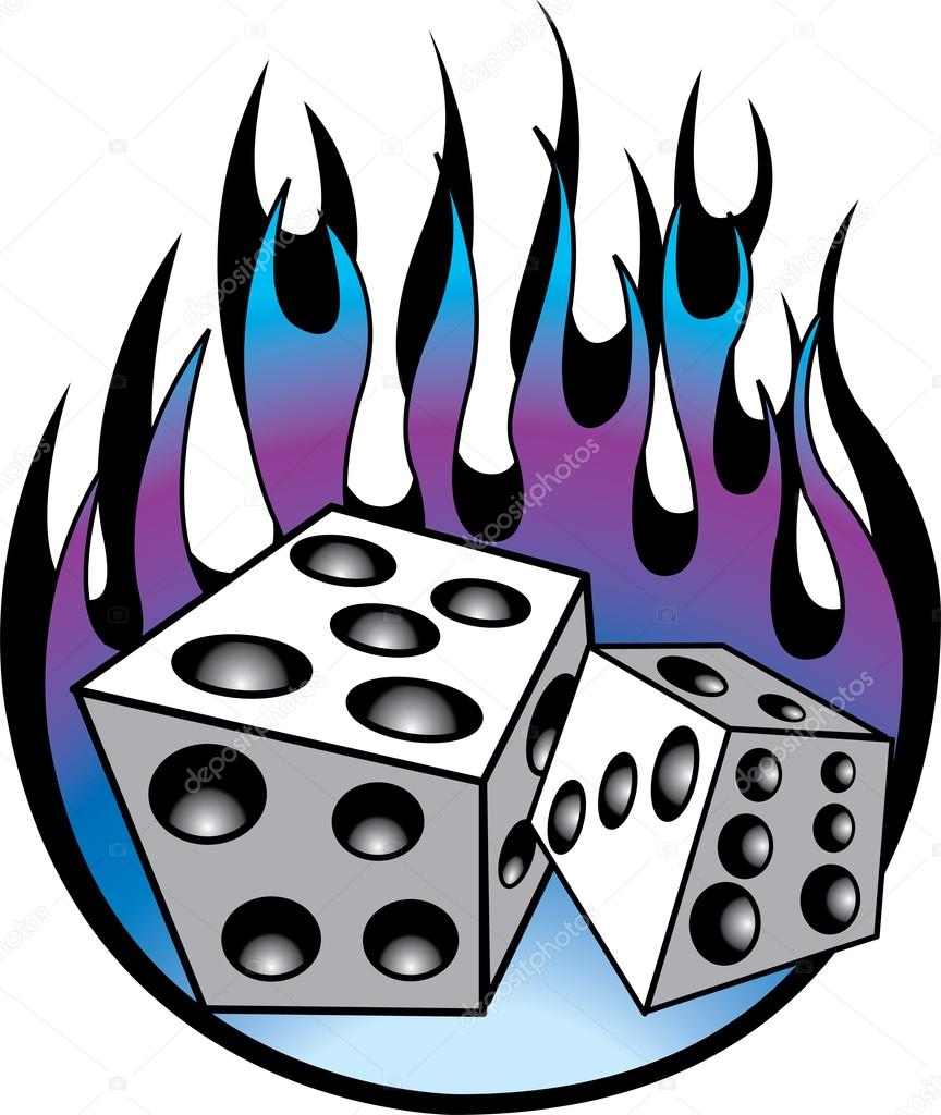 Rolling Dice Flames