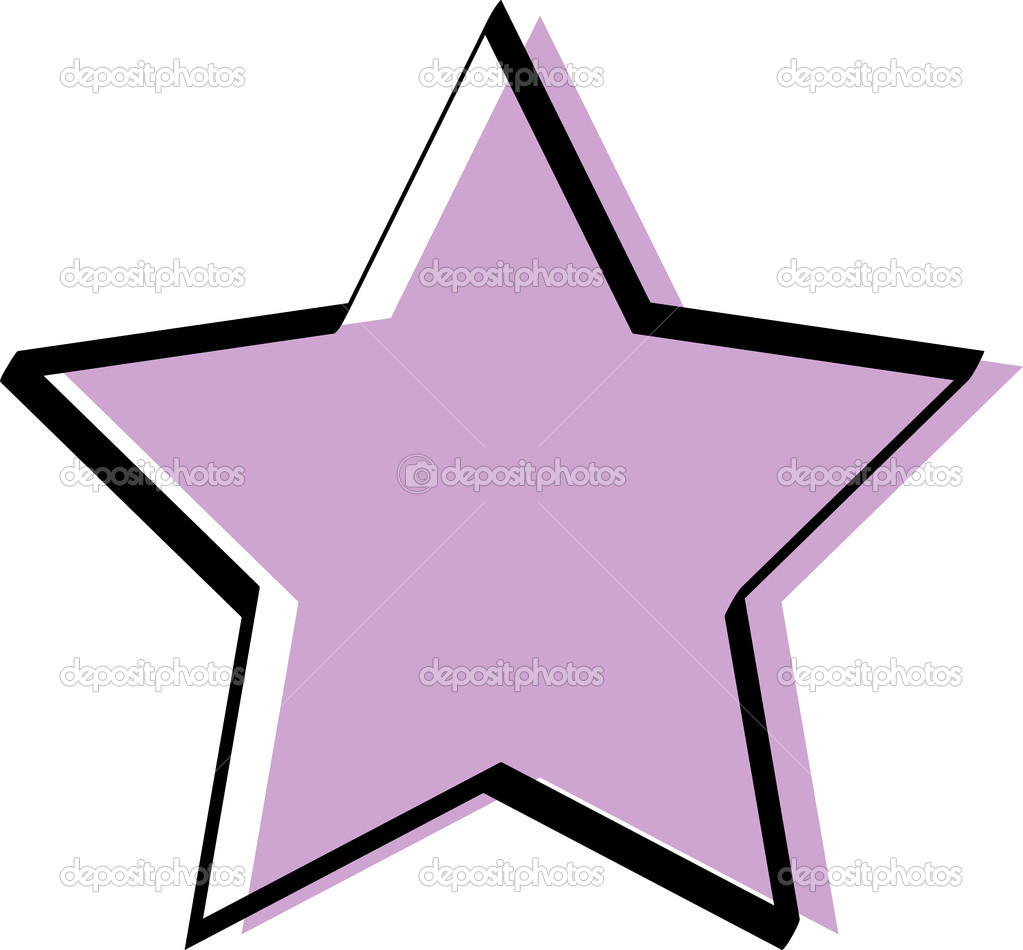 Purple star shape Stock Vector by ©ClipArtGuy 17827305