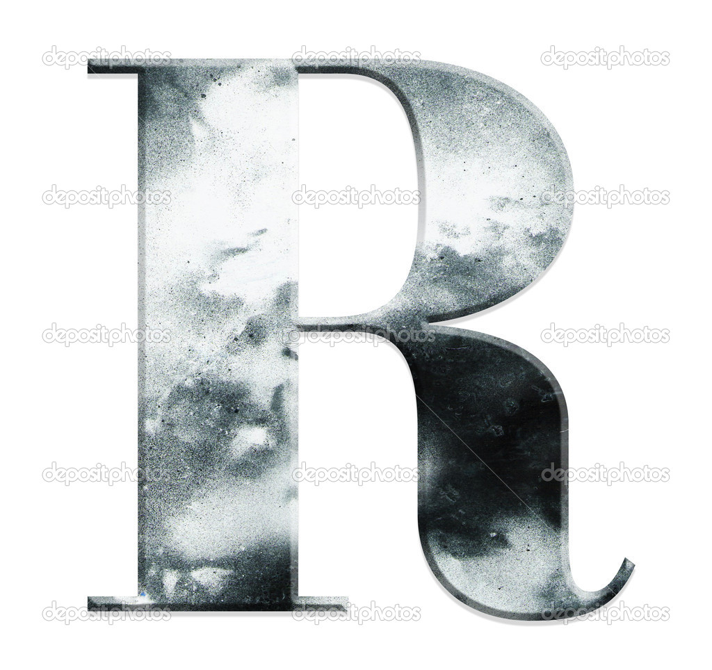 R with texture Stock Photo by ©DAVIDBLANCHARD 16308639