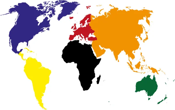 Continentes coloreados - Imagui