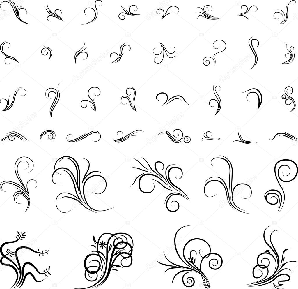 Curved lines decor — Stock Vector © Jktu_21 #26927843