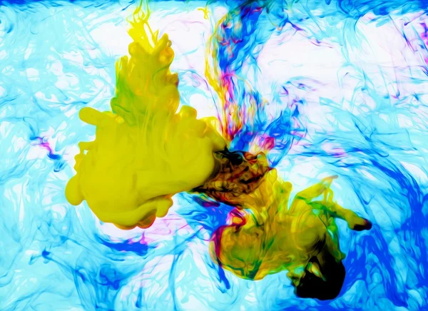 Colorful Ink in Water. Rainbow of colors. Color Explosion — Stock Photo ...