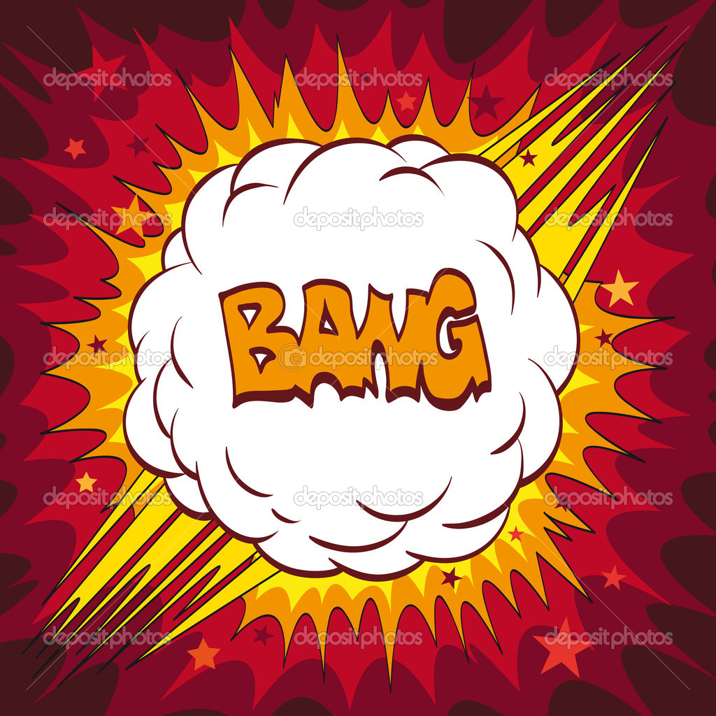 Comic book explosion, vector illustration Stock Vector Image by ...