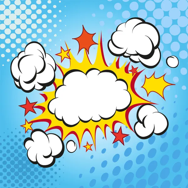 Boom. Comic book explosion, vector background Stock Vector Image by ...