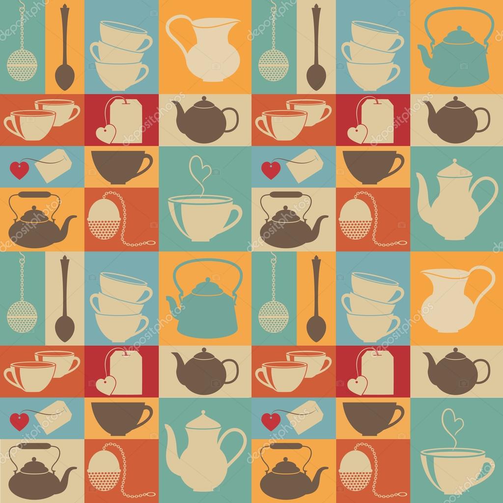 Tea background. Stock Vector by ©OlgaShi 45079567