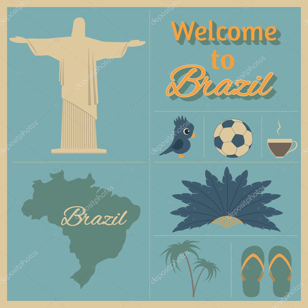 Brazilian soccer icons. Stock Vector Image by ©OlgaShi #46605301