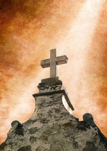 Silhouette of three crosses on a grunge background ⬇ Stock Photo, Image ...