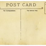 Back side of old postcard — Stock Photo © mirabellart #4525086