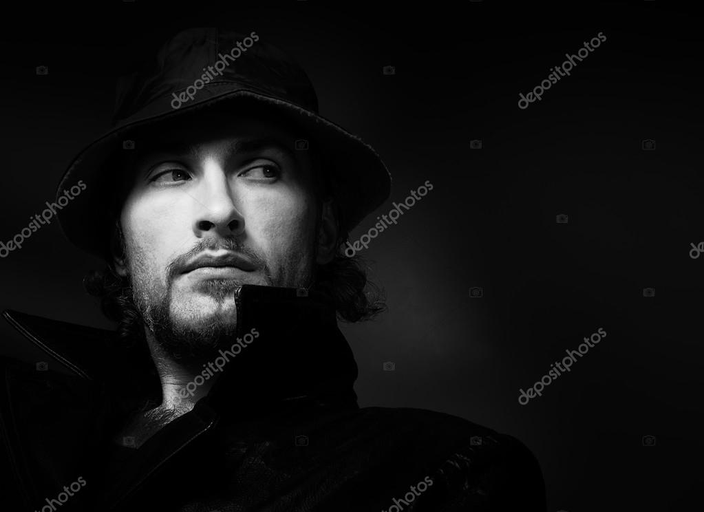 Dramatic male portrait. — Stock Photo © ooGleb #49164759