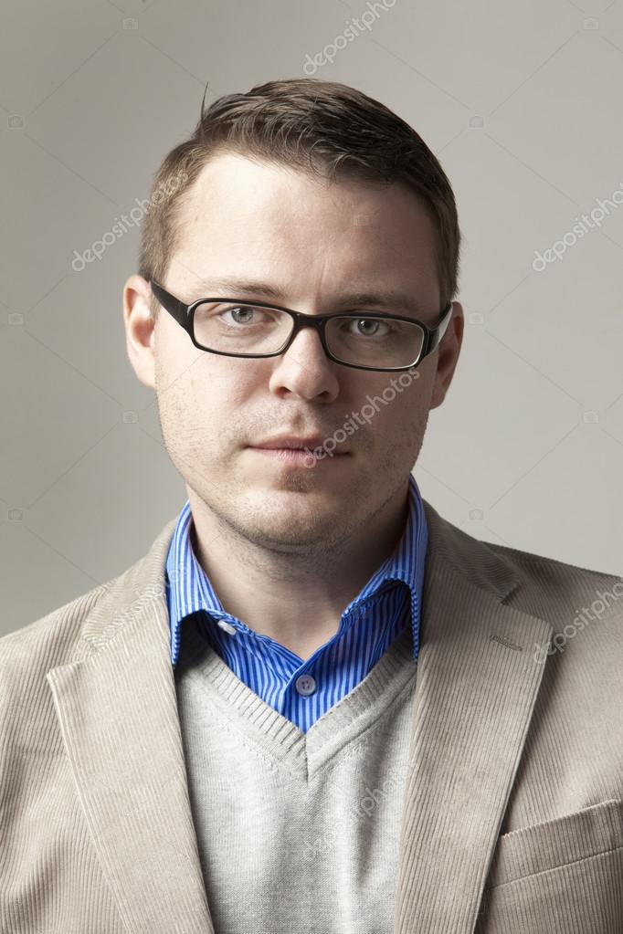 Handsome man with glasses — Stock Photo © sVoland #18839675