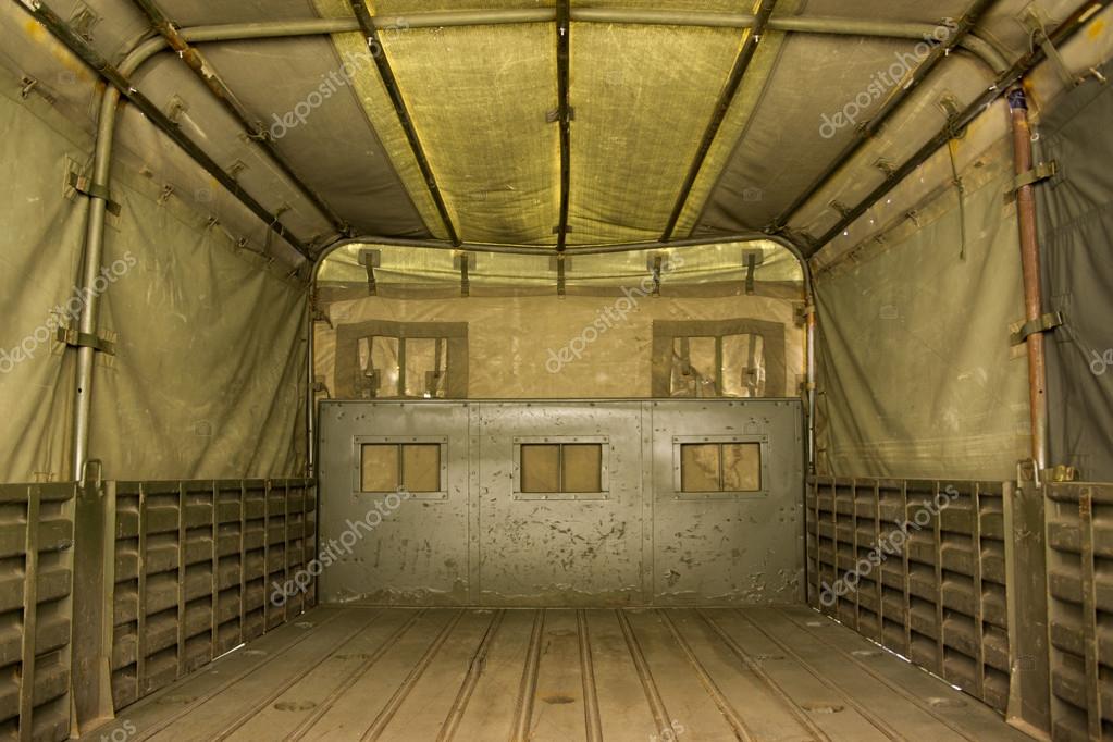 Inside an army truck — Stock Photo © Hindenberg #17829205