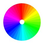 Color wheel with shade of colors. Vector icon. — Stock Vector ...